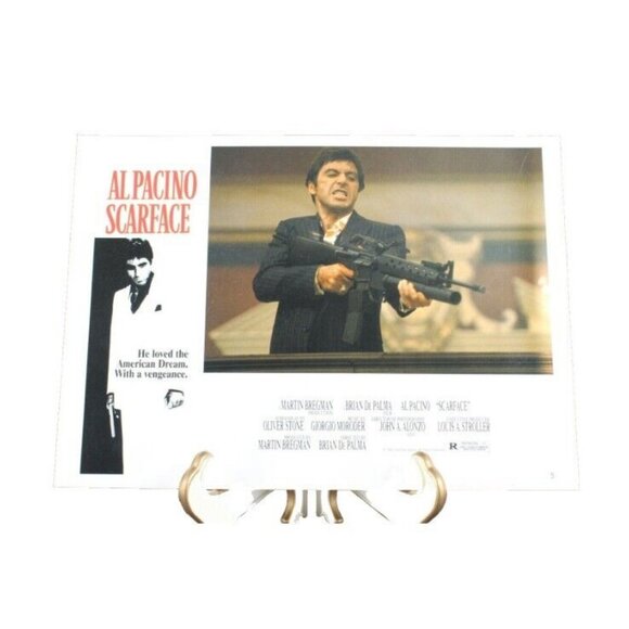 Art | Al Pacino Scarface 1983 Universal Studio 8 X 11 Machine Gun Scene ...